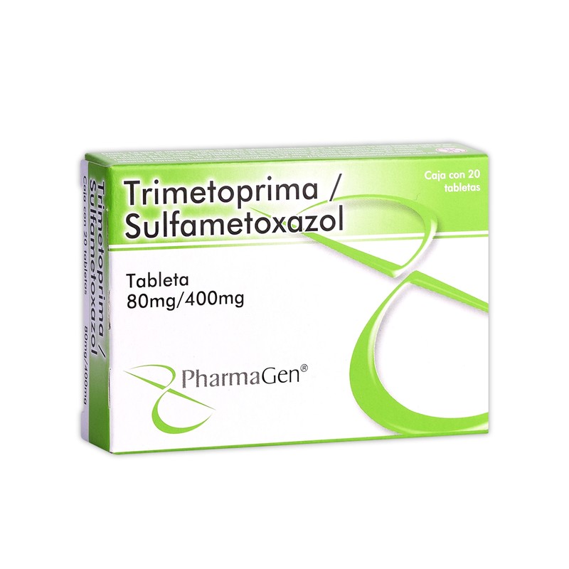 TRIMETOPRIMA/SULFAMETOXAZOL (Pharmagen) c/20 TABS. 80/400 MG.