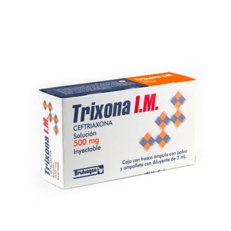 TRIXONA I.M. Sol. Iny. c/1 FCO. AMP. 500 MG/2 ML.