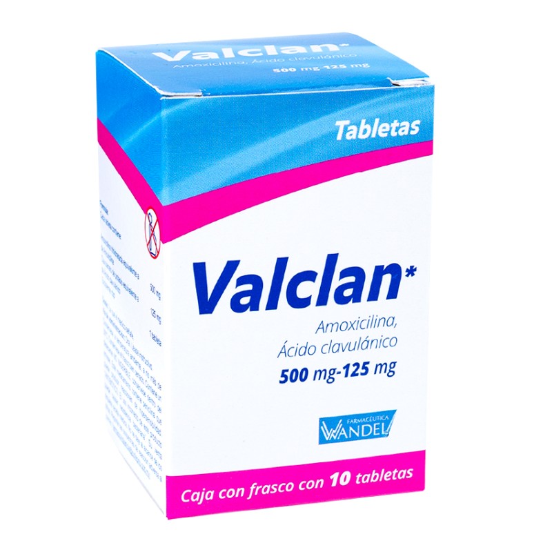 VALCLAN c/10 TABS. 500/125 MG.