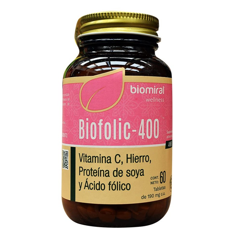 BIOFOLIC-400 c/60 TABS. 190 MG.