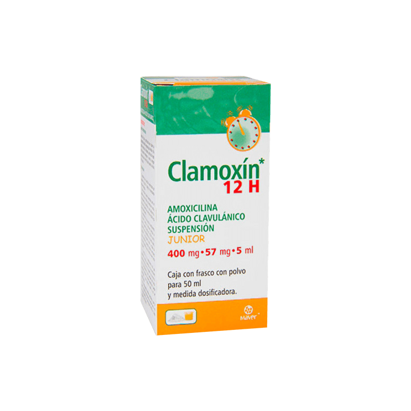 CLAMOXIN 12H SUSP. Junior Fco. 50 ML. 400-57 MG/5 ML.