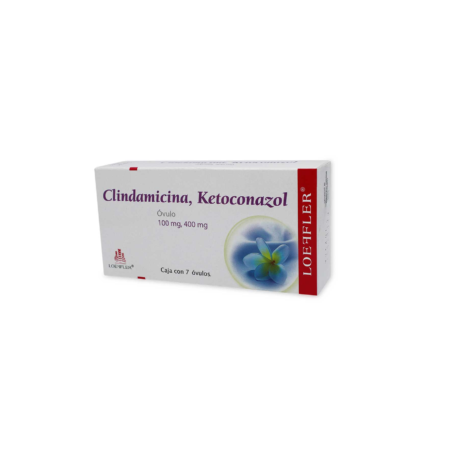 CLINDAMICINA/KETOCONAZOL (Loeffler) c/7 ÓVULOS 100/400 MG.