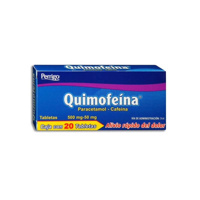 QUIMOFEÍNA c/20 TABS. 500/50 MG.