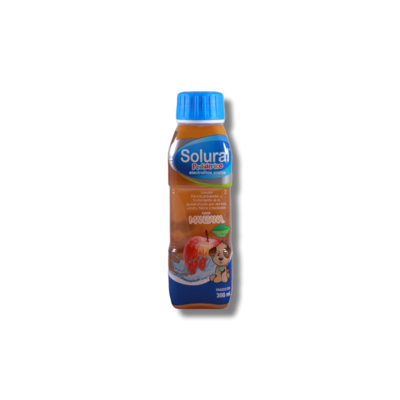 SOLURAL SOL. Pediátrico Sabor MANZANA FCO. 300 ML.