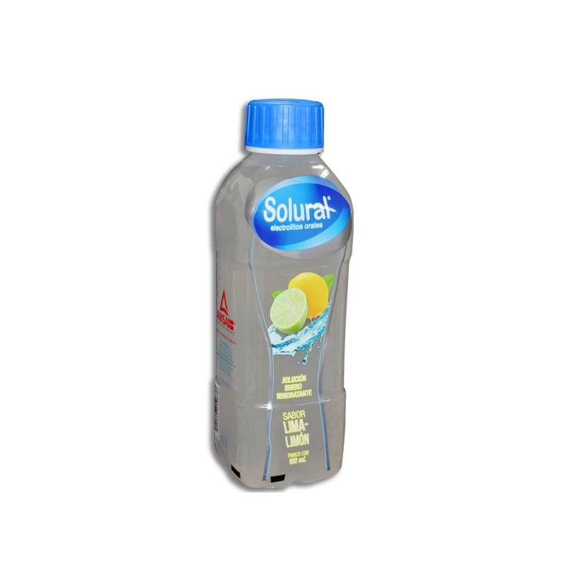 SOLURAL Suero Rehidratante SABOR LIMA-LIMÓN 500 ML.