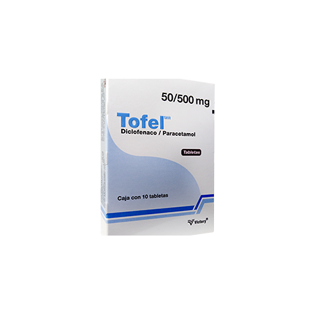 TOFEL c/10 TABS. 50/500 MG.